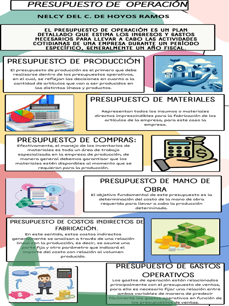 p. Individual Presupuesto u4 Infografía | PDF | Presupuesto | Economias