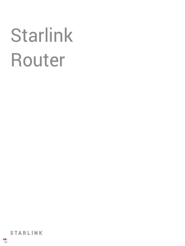 STARLINK Router Installation Guide | PDF | Electromagnetic Interference ...