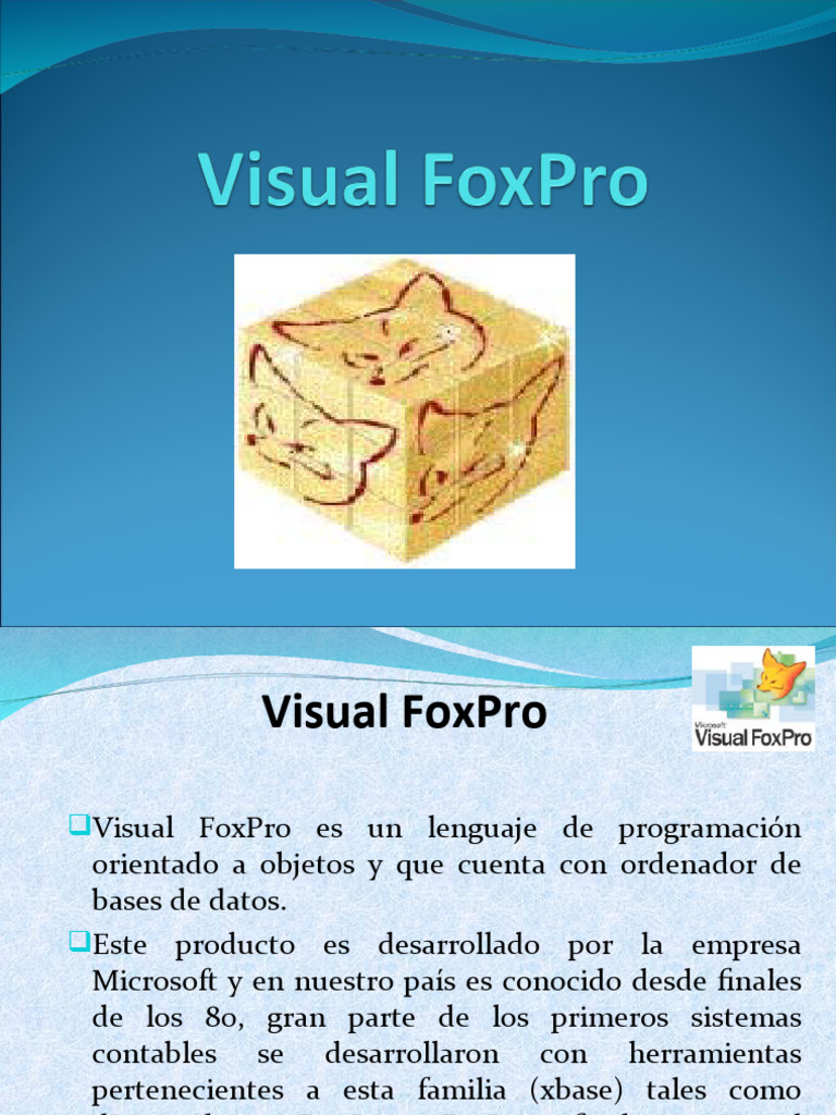Historia y características de Visual FoxPro 8 | PDF | Informática | Ciencias de la Computación