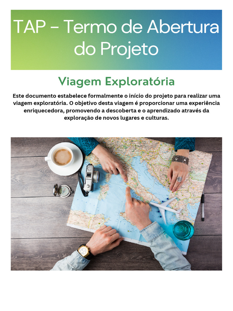 TAP - Termo de Abertura de Projeto | PDF | Aprendizado | Orçamento