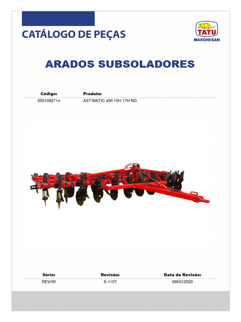 Catálogo de Peças AST/MATIC 450 | PDF