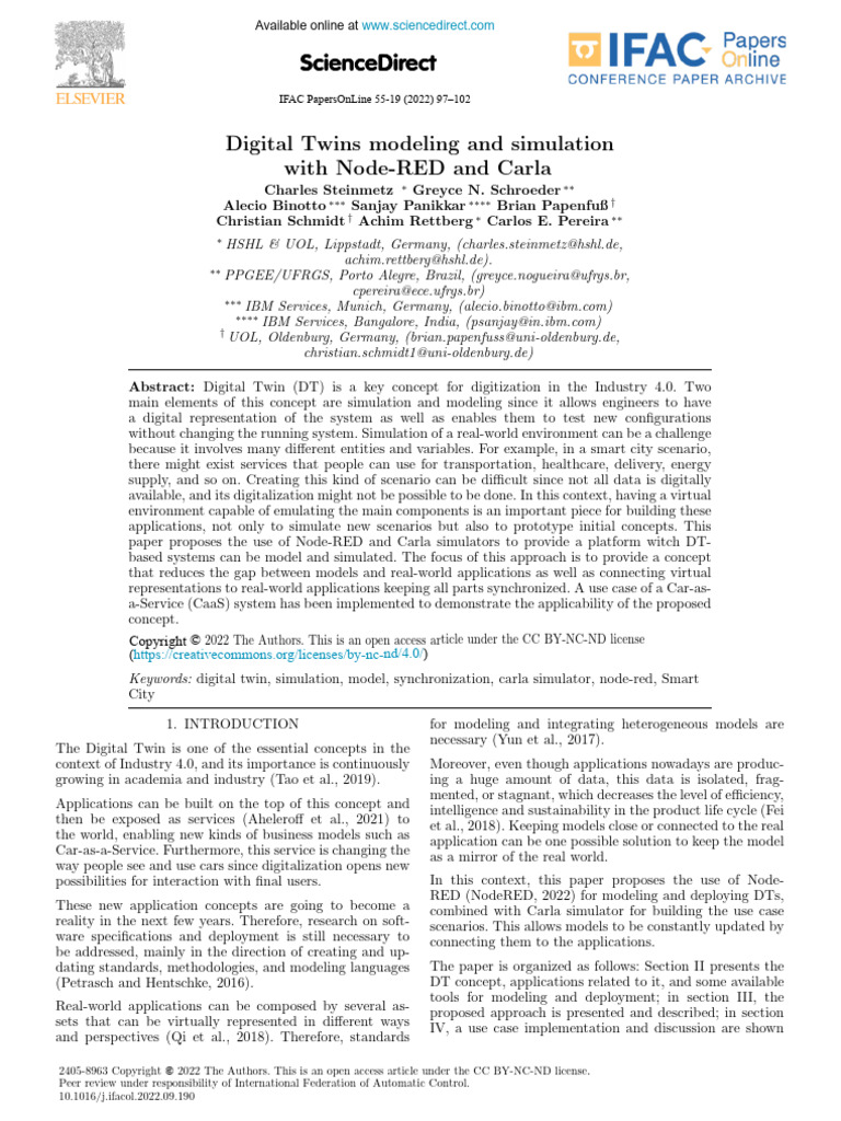 Digital Twins - Node-RED (05feb2024) | PDF | Simulation | Computing
