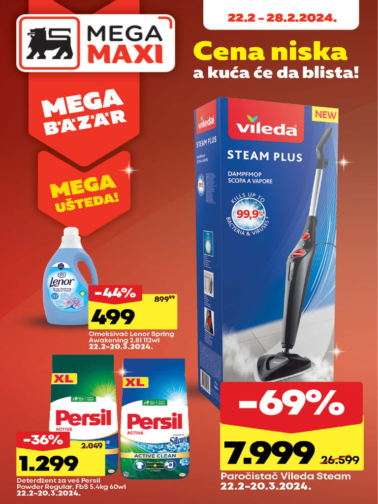 Mega Maxi Nedeljni Liflet 22.2-28.2.2024 | PDF