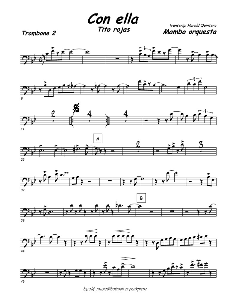 Con Ella Trombones | PDF