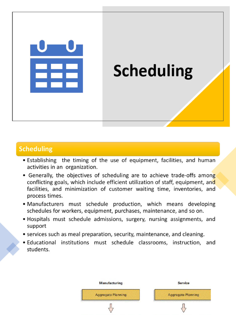 Basic Scheduling Technique | PDF | Applied Mathematics | Mathematics