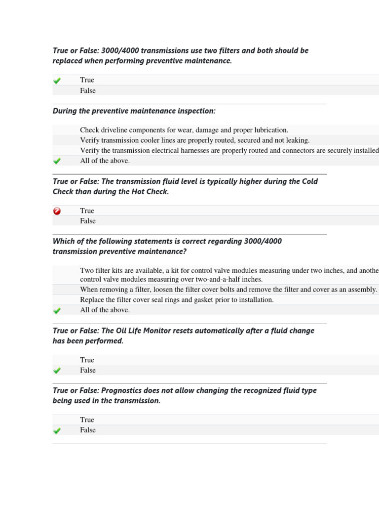 ANSWERS ABOUT ALLISON TRANSMISSION | PDF | Valve | Mechanical Engineering