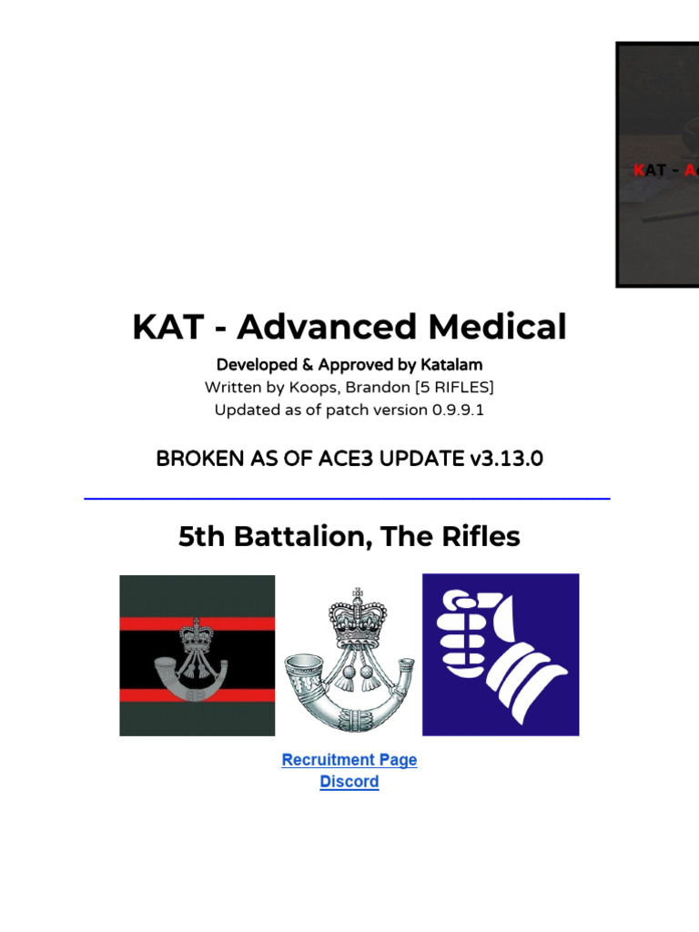 KAT Advanced Medical Guide | PDF | Thorax | Respiratory Tract