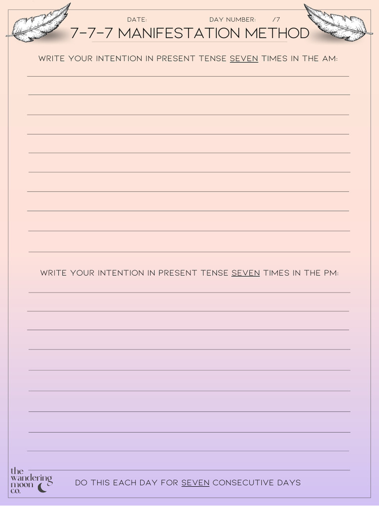 777 Method For Manifestation With LOA | PDF | Mind | Attention