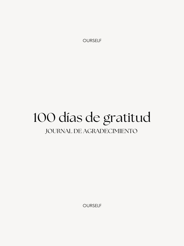 Journal de Gratitud Diario | PDF | Gratitud
