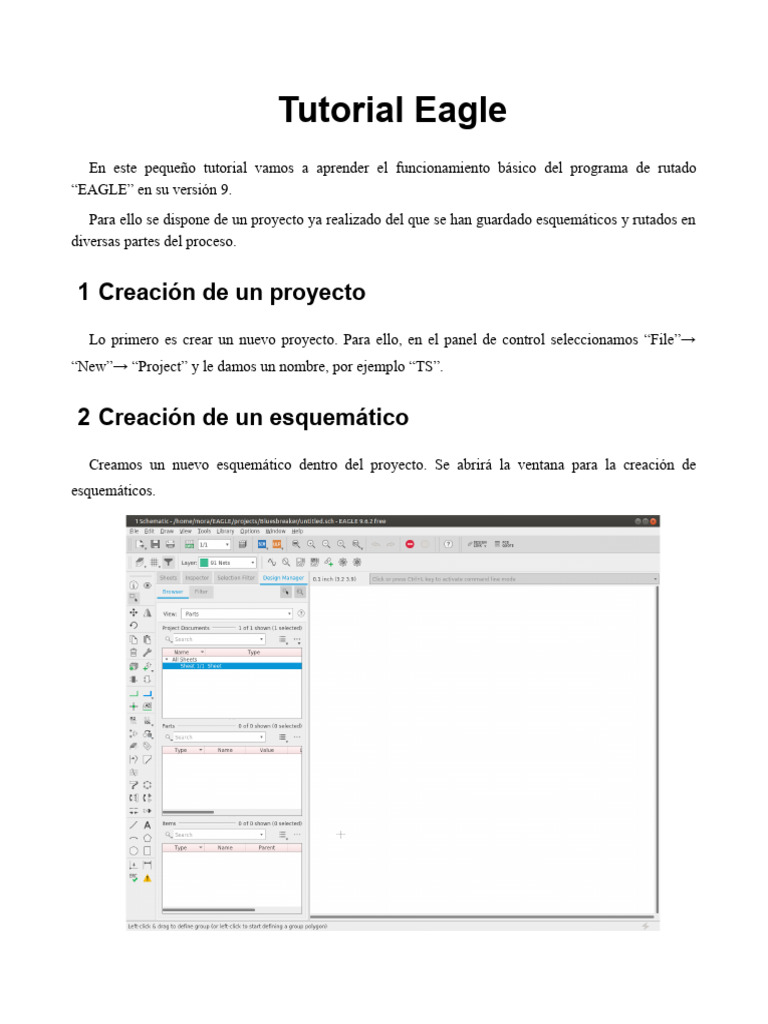 Programa Eagle 9 Tutorial | PDF | Placa de circuito impreso | Archivo ...