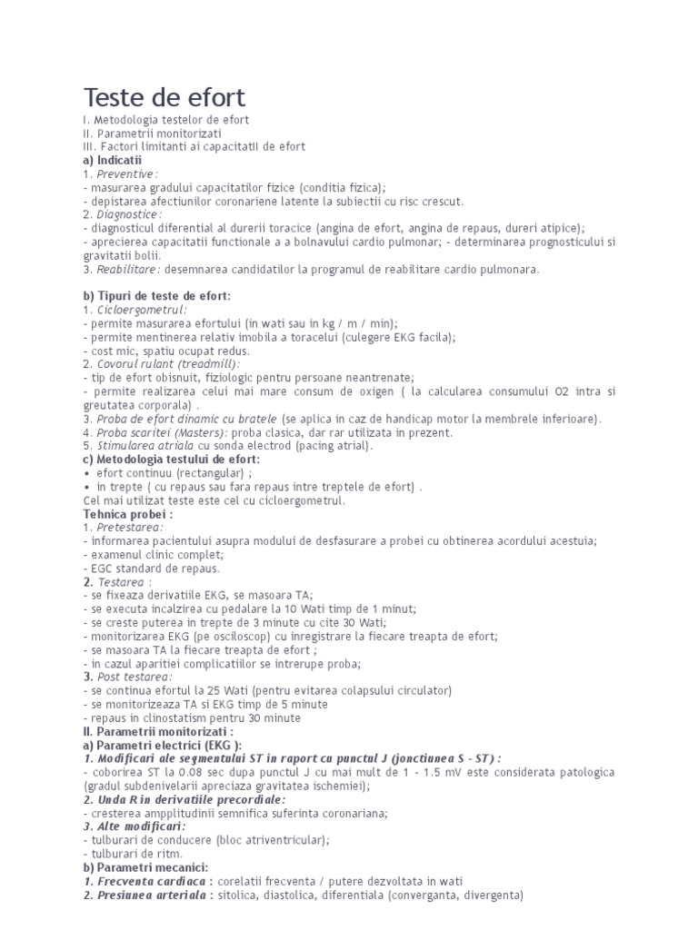 Teste de Efort | PDF