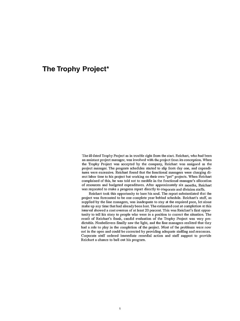 2023 The Trophy Project Case | PDF