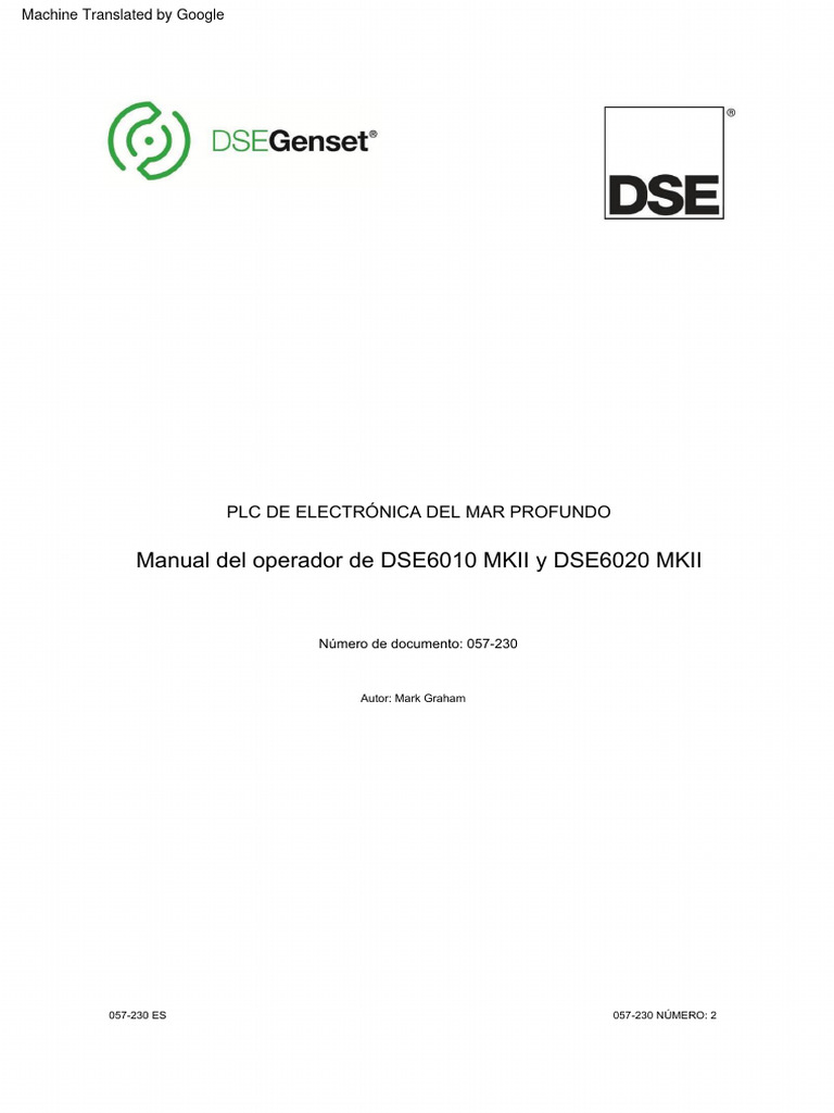 Dse6020 - Mkii | PDF | Conector eléctrico | Frecuencia