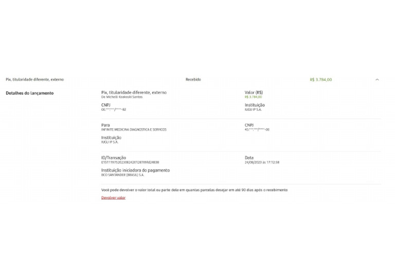 Comprovante Infinite RAST | PDF