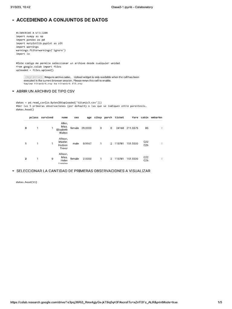 Clase2 1 (Notebook) | PDF