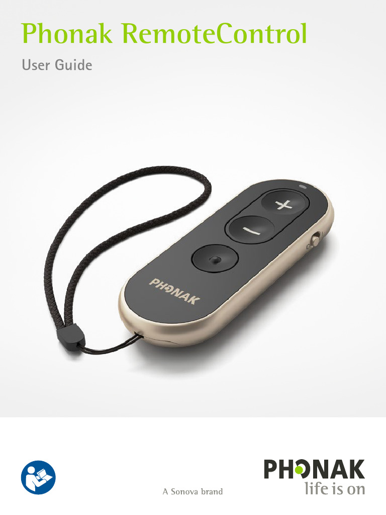 User Guide Phonak RemoteControl 92x125 EN V1.00 029-0782-02 | PDF ...