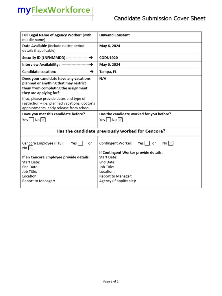 ABC Candidate Submittal Cover Sheet - Duwand Constant | PDF | C Sharp ...