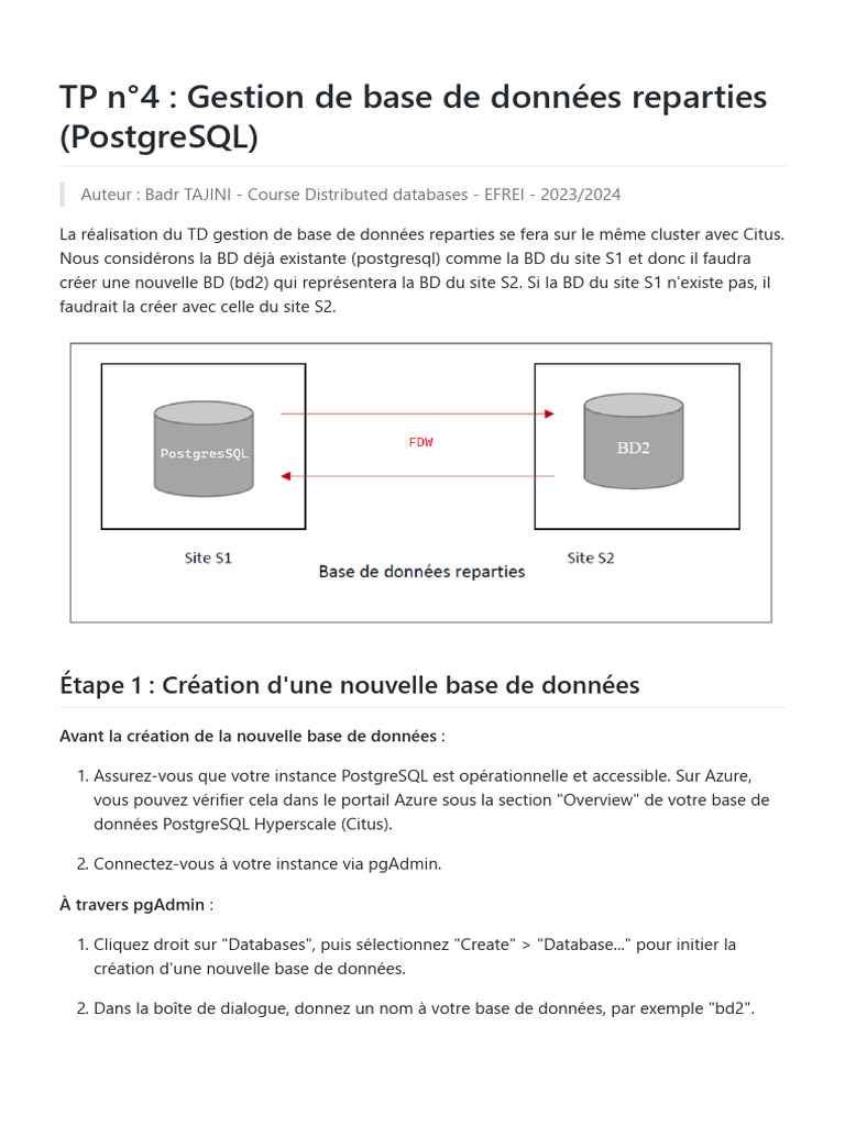 TP4 Postgresql | PDF | Bases de données | Gestion des données