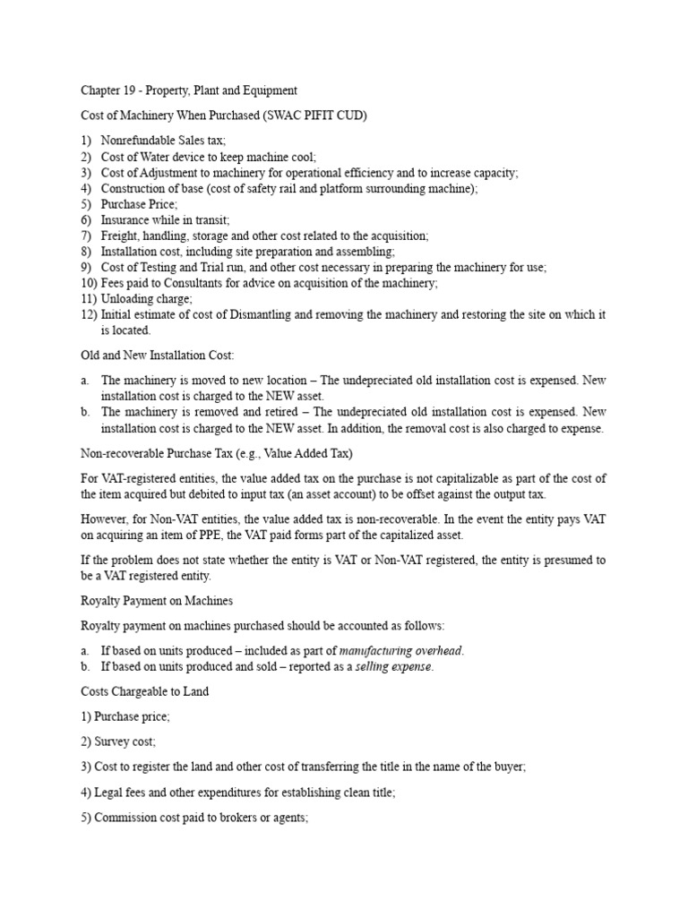 PPE | PDF | Depreciation | Fair Value