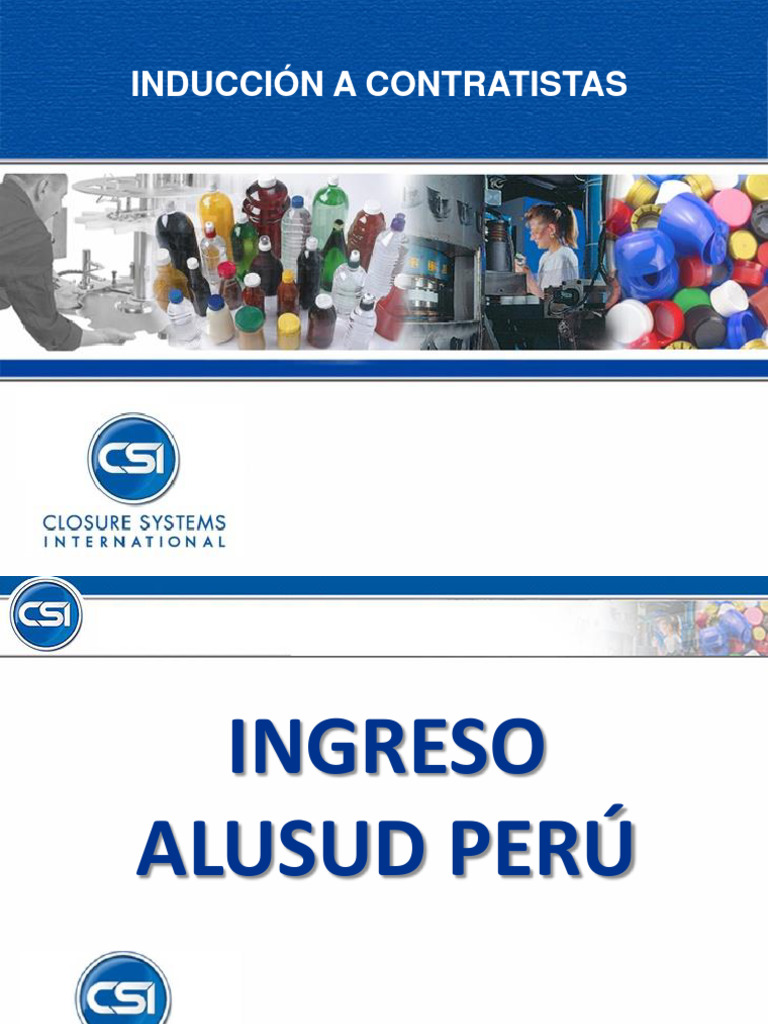 Inducciã N A Contratistas - Alusud | PDF | Documento de identidad ...