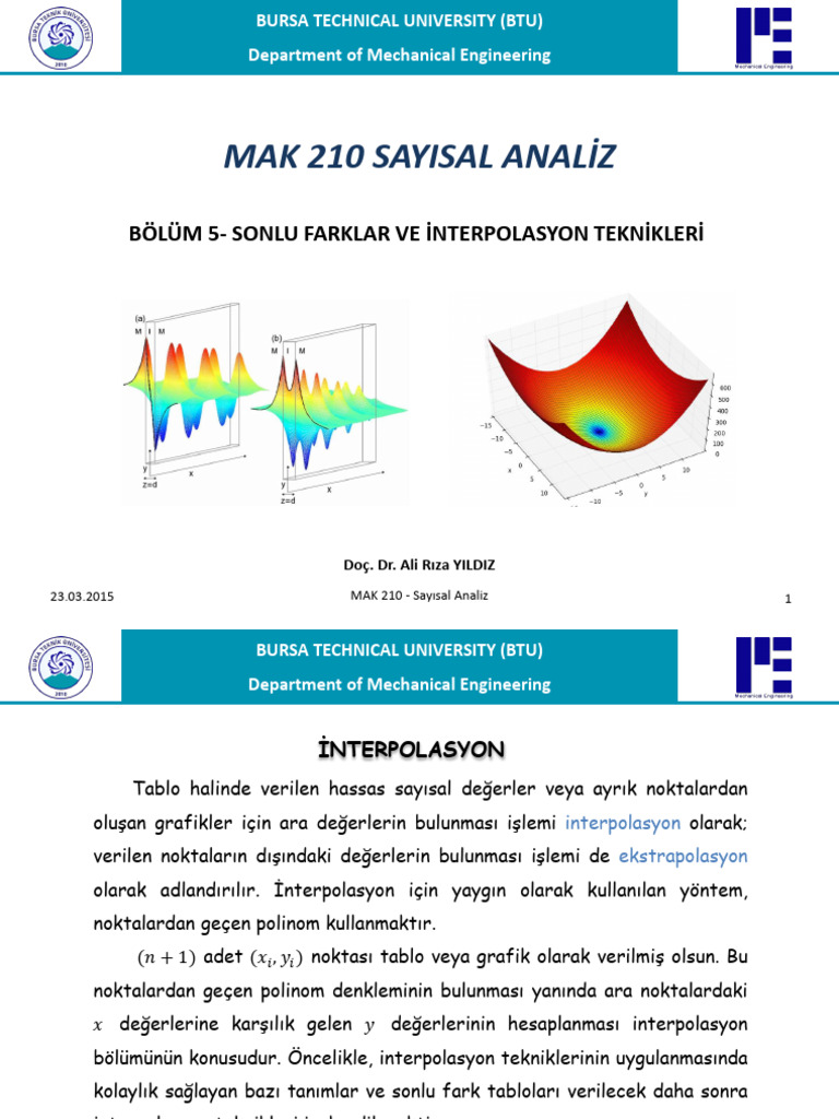 Silo - Tips Mak 210 Sayisal Analz | PDF