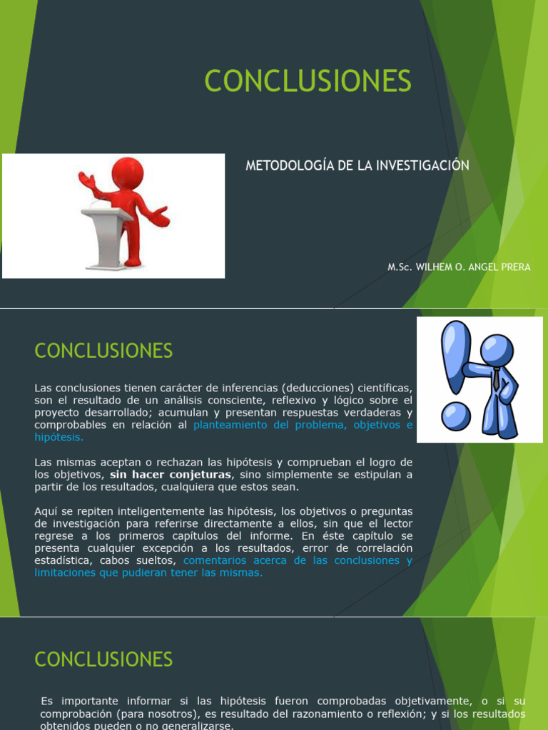 2 Conclusiones y Recomendaciones | PDF | Hipótesis | Método científico
