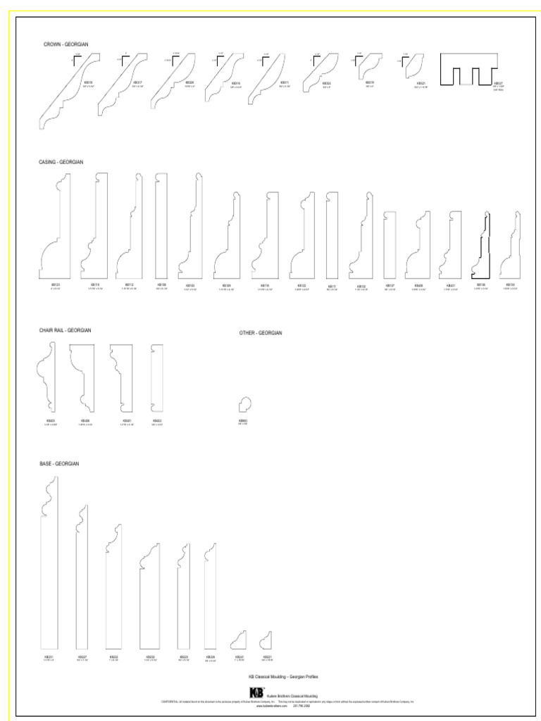 KB Classical Moulding - Georgian Profiles | PDF