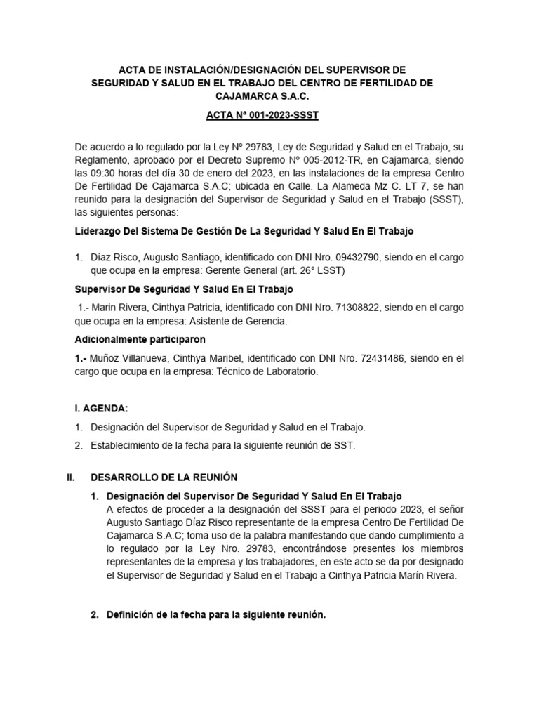 Acta de Instalación 03 | PDF | Gobierno
