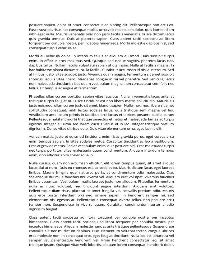 Posuere Sapien 2024 | PDF