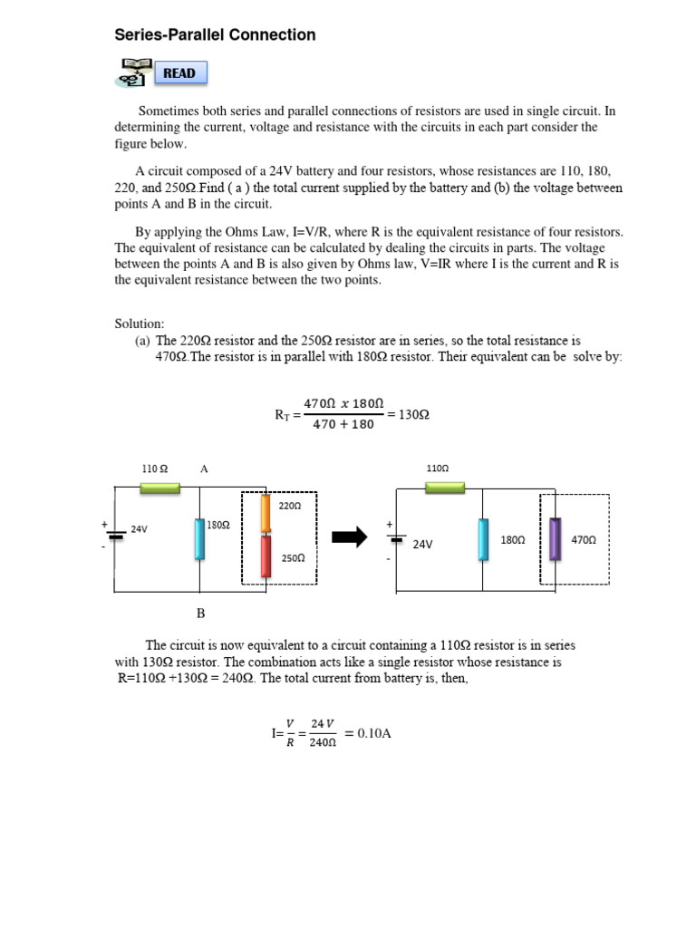 Series Parallel | PDF | Resistor | Series And Parallel Circuits