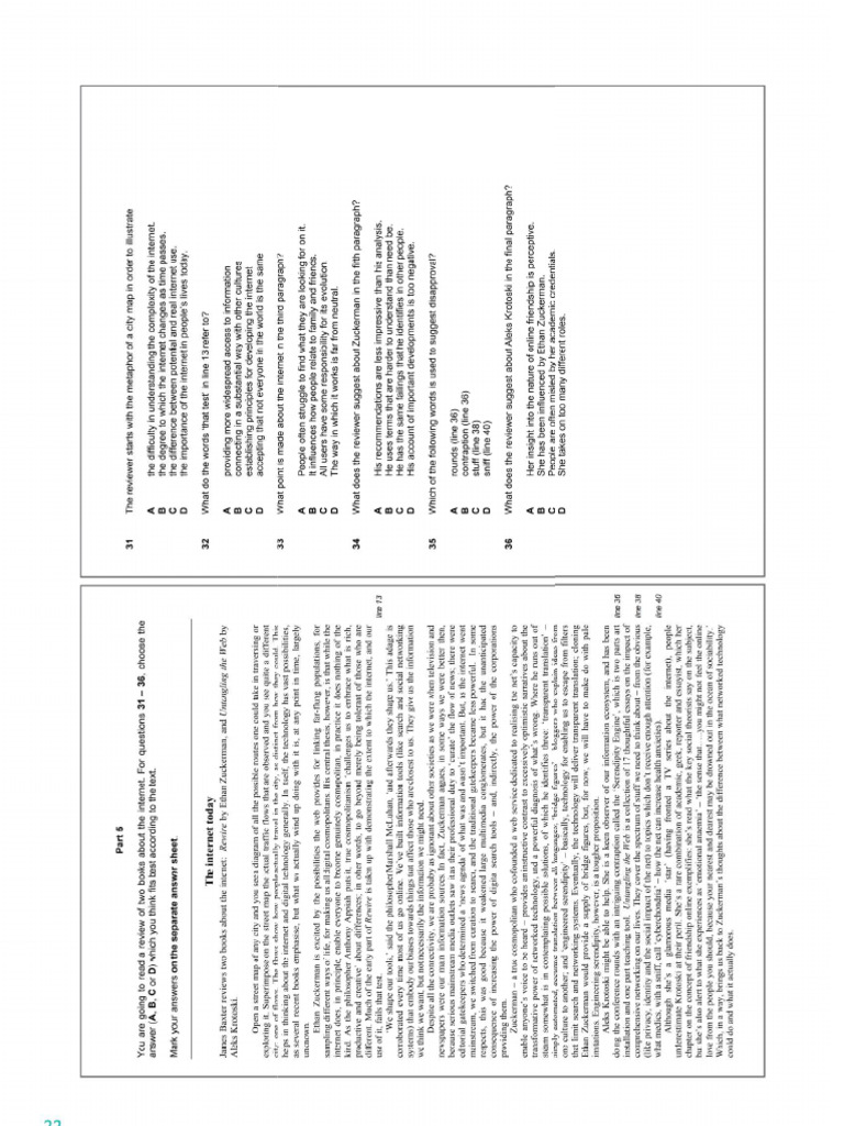 CAE Reading Practice Ver 2 | PDF