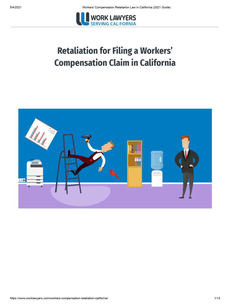 Workers' Compensation Retaliation Law in California (2021 Guide) | PDF ...