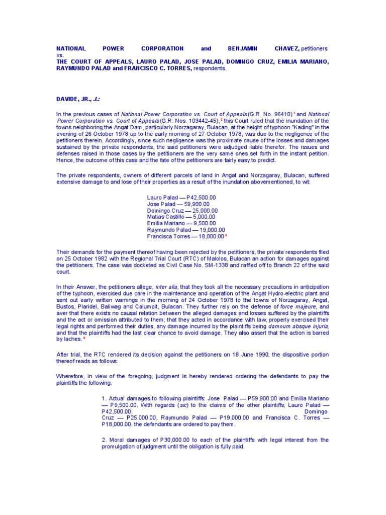 NPC VS Ca | PDF | Negligence | Lawsuit