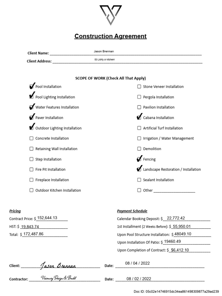 Pool Proposal - Jason Brennan-Jasonbren | PDF | Indemnity | General ...