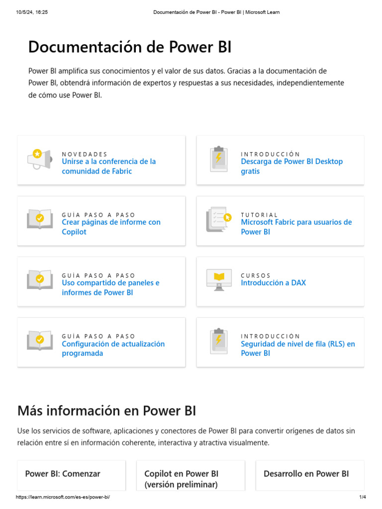 Documentación de Power BI_x1 | PDF | Microsoft | Software de la aplicacion