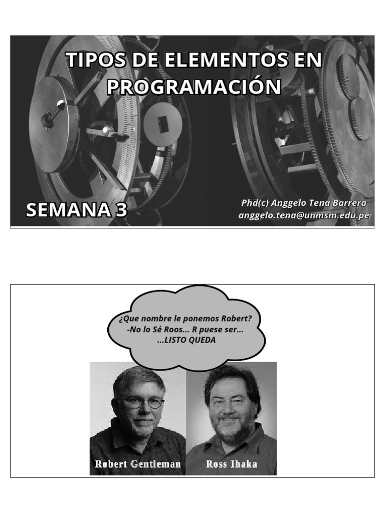 Semana 03 Programación | PDF | Algoritmos | Matemáticas