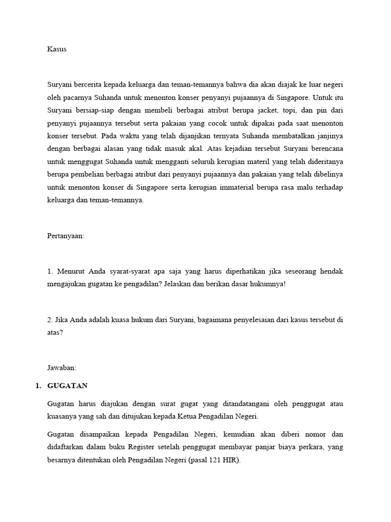 Tugas 2 Hukum Perdata | PDF