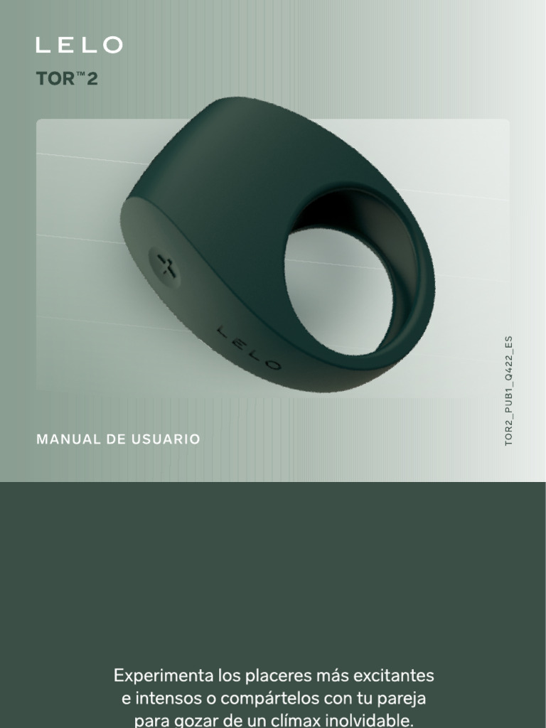 LELO - TOR 2 - Manual de Usuario - ES | PDF | Radio | Cargador de batería