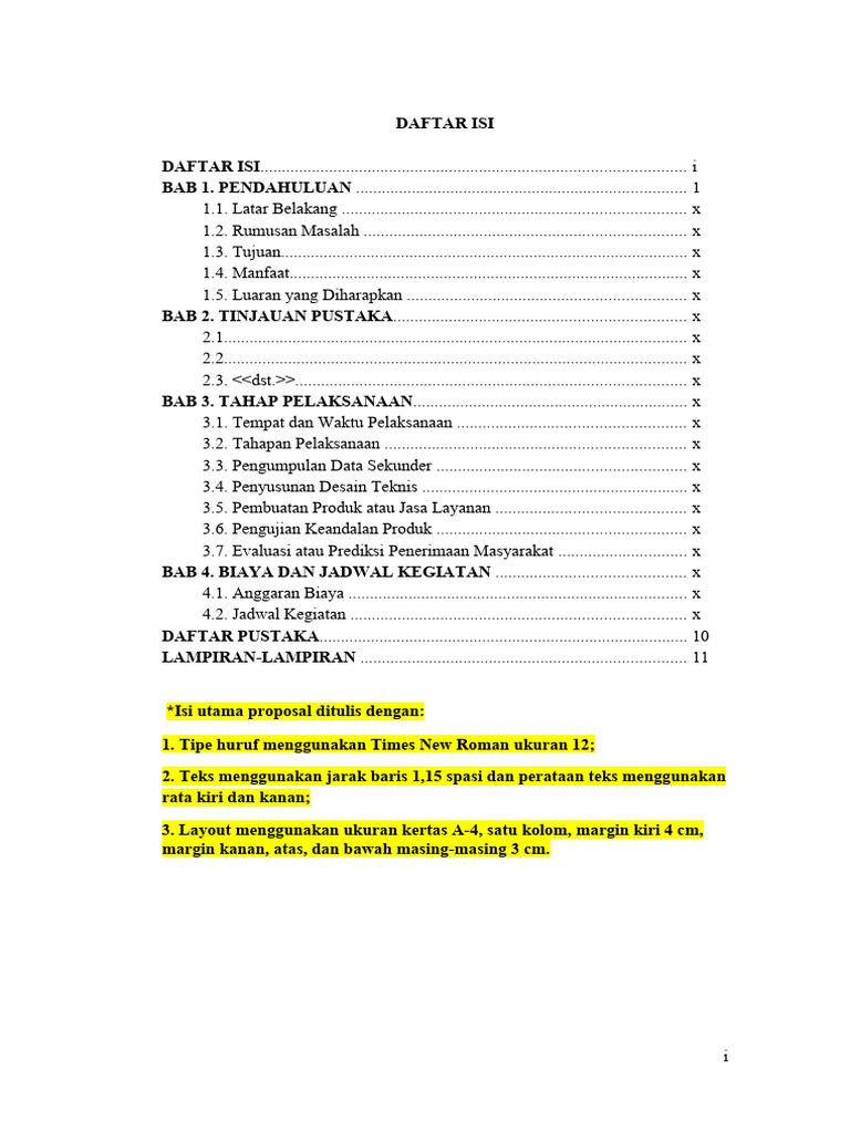 Template-Proposal PKM-KC-2023 | PDF | Bisnis
