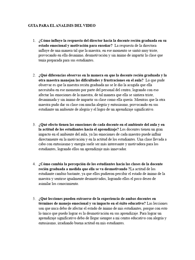 Guia Para El Analisis Del Video Descargar Gratis Pdf Maestros Las