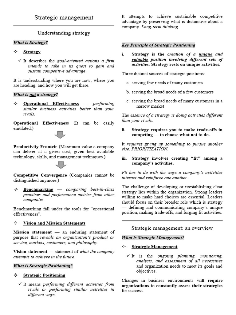 Strategic Management | PDF | Strategic Management | Business