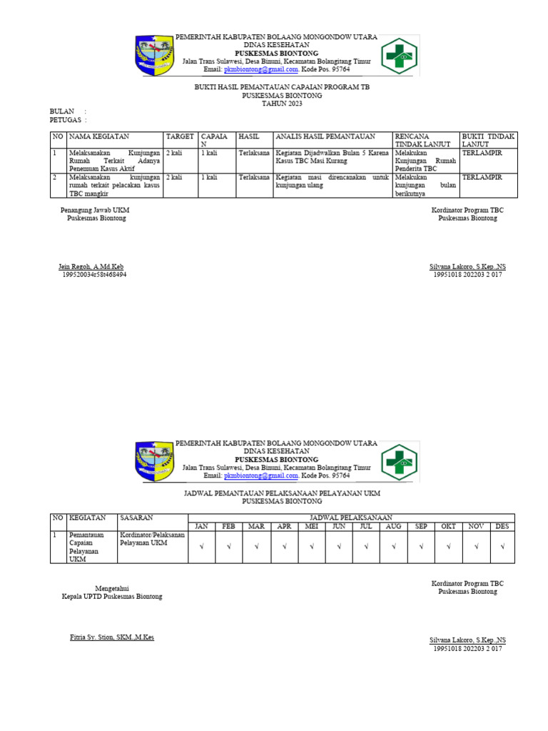 Bukti Hasil TBC | PDF