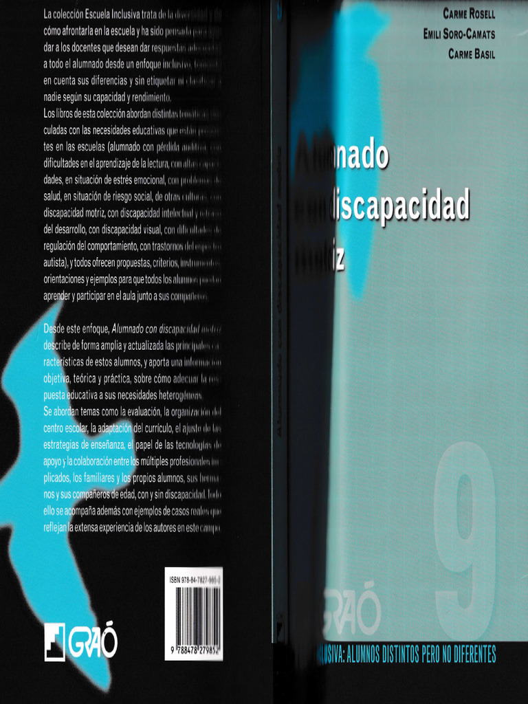 ALUMNO CON DISCAPACIDAD MOTRIZ-CAP 1 al 4 | PDF | Invalidez | Ciencias del comportamiento