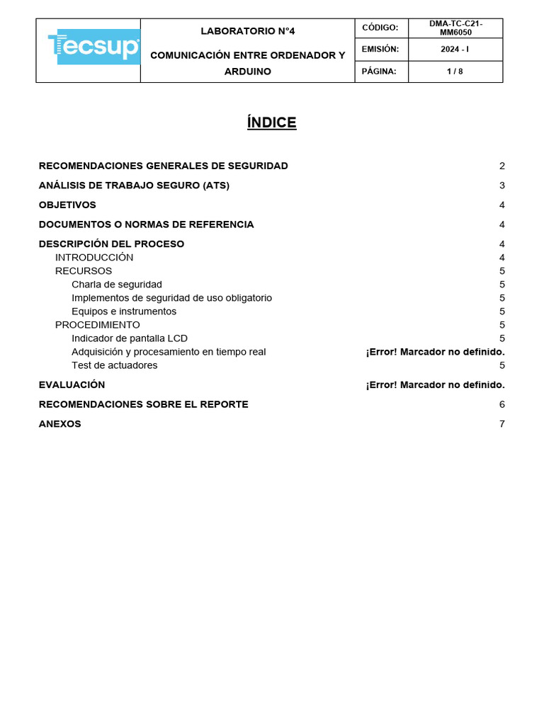 Lab 4 Comunicación Entre Ordenador Y Arduino 1 Descargar Gratis Pdf Laboratorios Arduino 