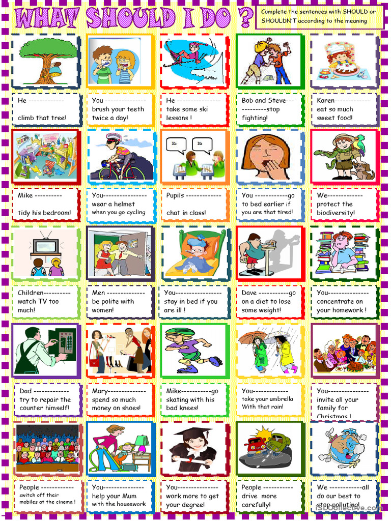 2C CHAVEZ GONZALEZ NATALIA - What Should I Do - Should - Shouldn't For ...