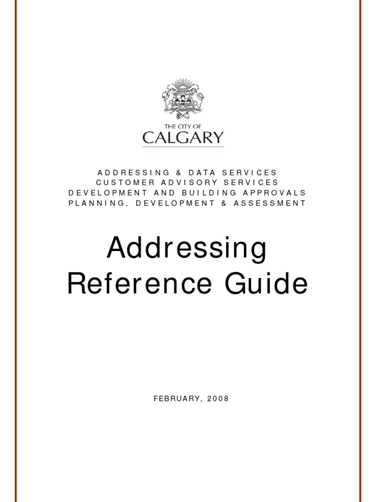 Addressing Reference Guide2008 | PDF | Address (Geography) | Condominium