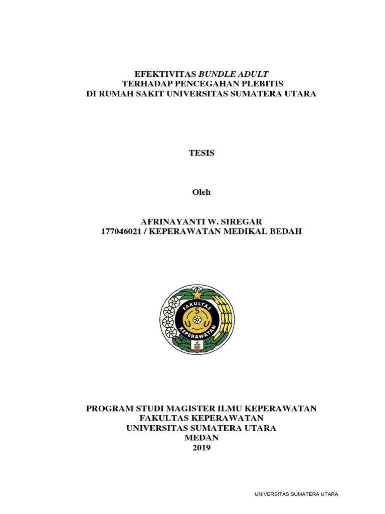 (123dok - Com) Efektivitas Bundle Adult Terhadap Pencegahan Plebitis Di ...