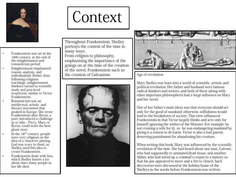 Frankenstein Context | PDF | Frankenstein | Mary Shelley