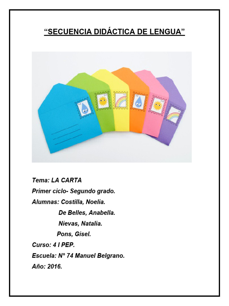 La Carta 2 | PDF | Aprendizaje | Enseñando
