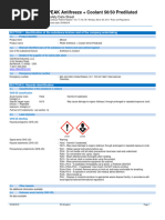 CAT ELC 50/50 Coolant Safety Data Sheet | PDF | Toxicity | Combustion